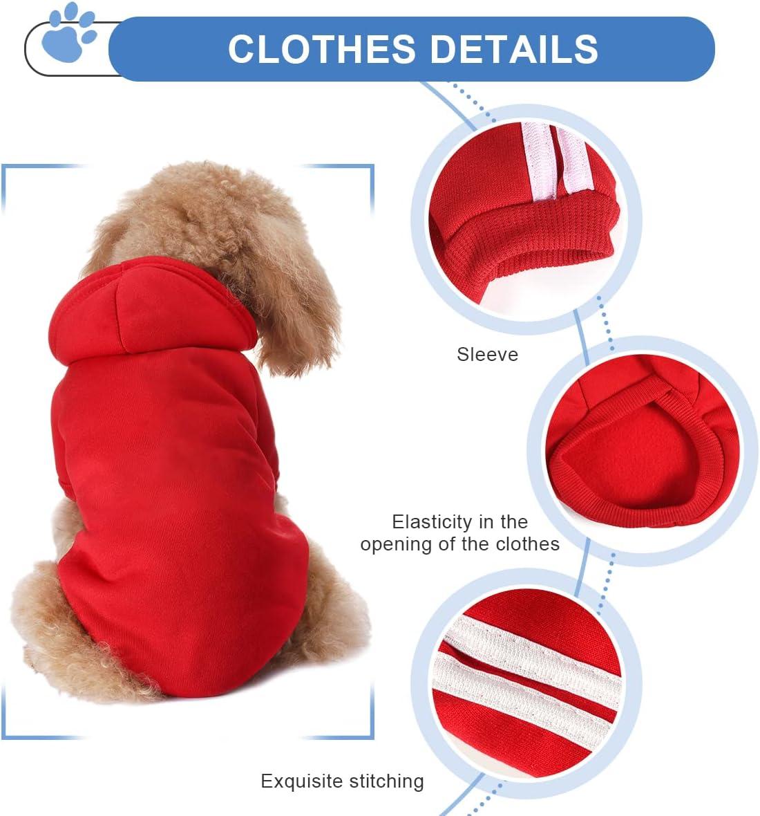 Shop Warm Hoodies for Small Dogs - Chihuahua Sweaters & Coats | XXL Red ...