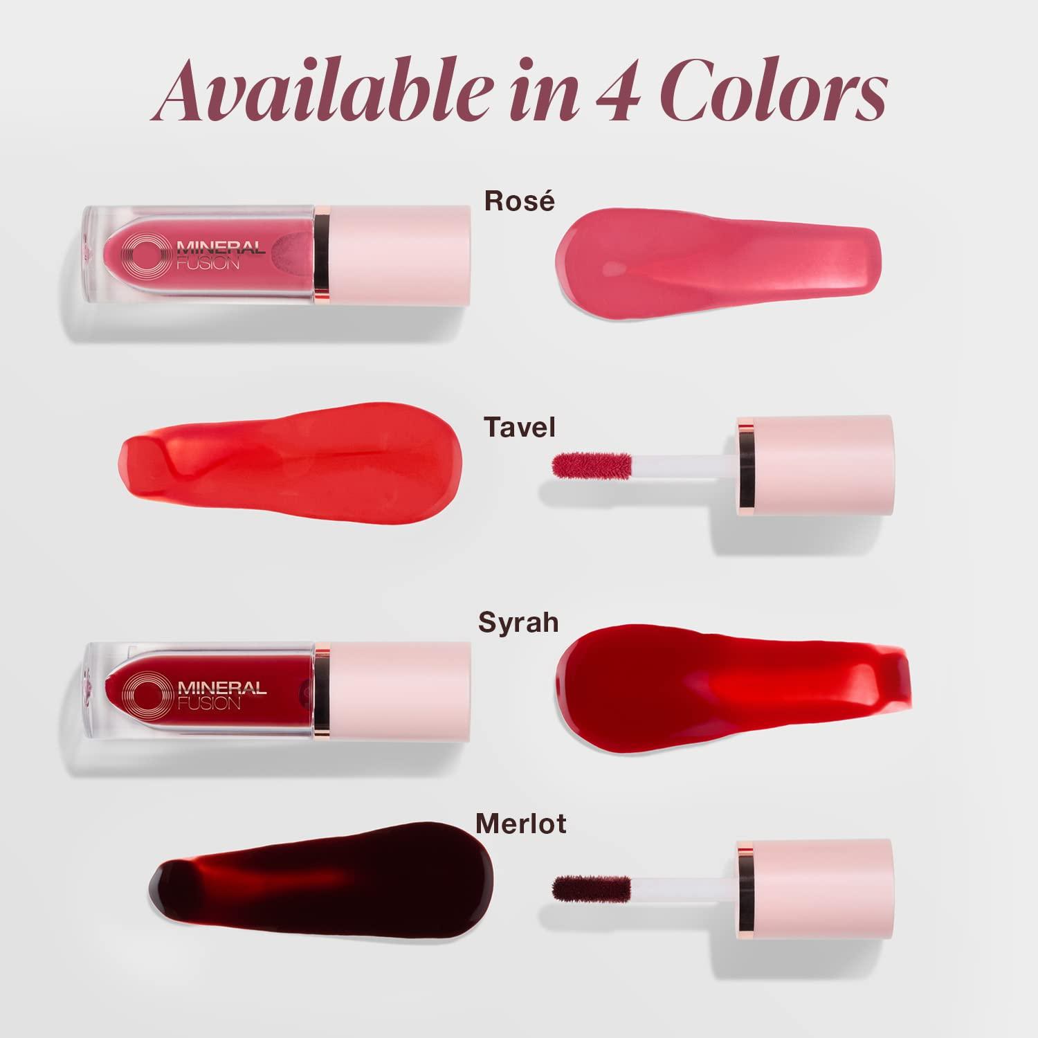 Mineral Fusion Syrah 2-in-1 Lip & Cheek Stain - Bright Red, Long ...