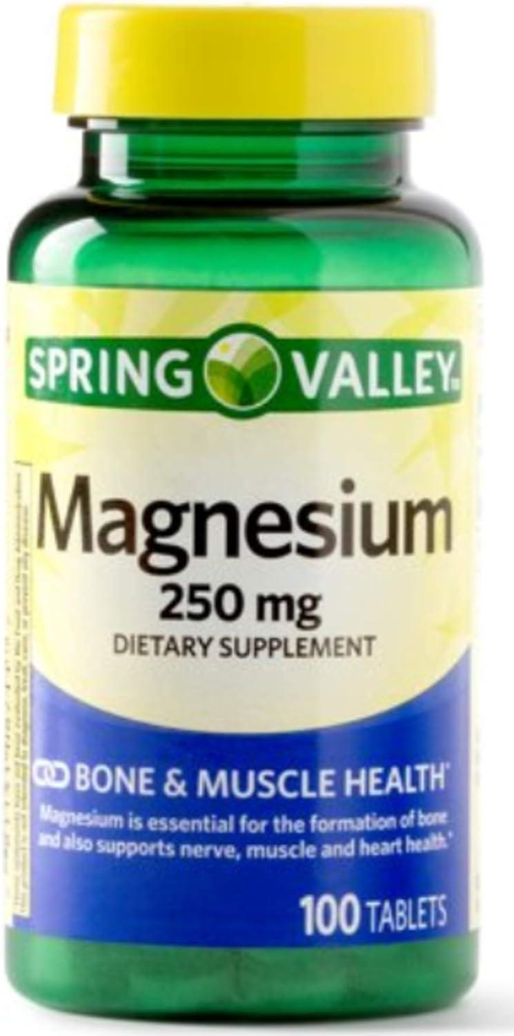 Spring Valley Magnesium 250mg - 100 Tablets | Essential Mineral ...