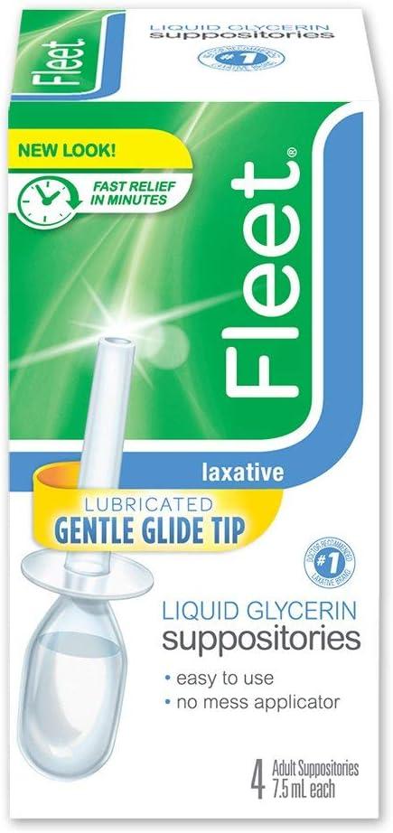 Fleet Liquid Glycerin Suppositories - 4 Count for Gentle Relief | Buy ...