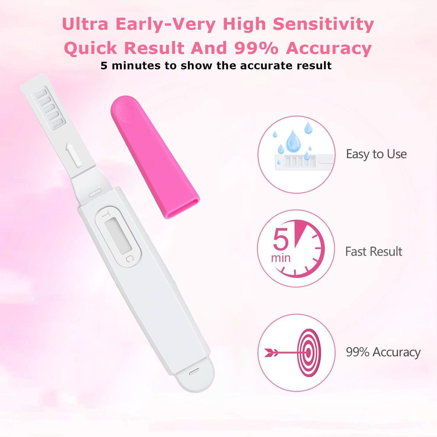 3 Pcs Pregnancy Test Ultra Early Pregnancy Tests (10 MLU/ml) Ovulation ...