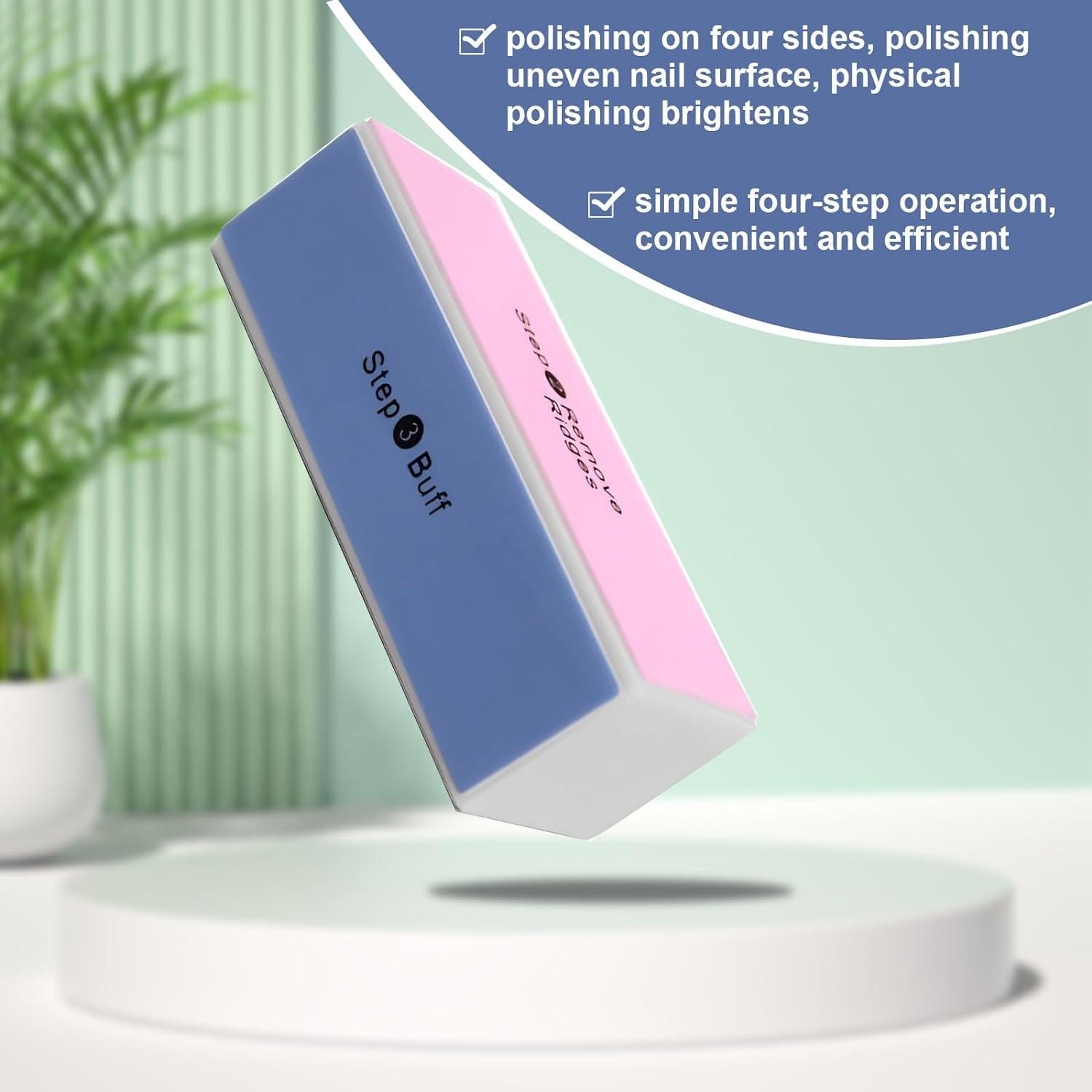 ALLWYOU Nail Buffer 4-Sided Professional Nail Buffer Block for Natural ...