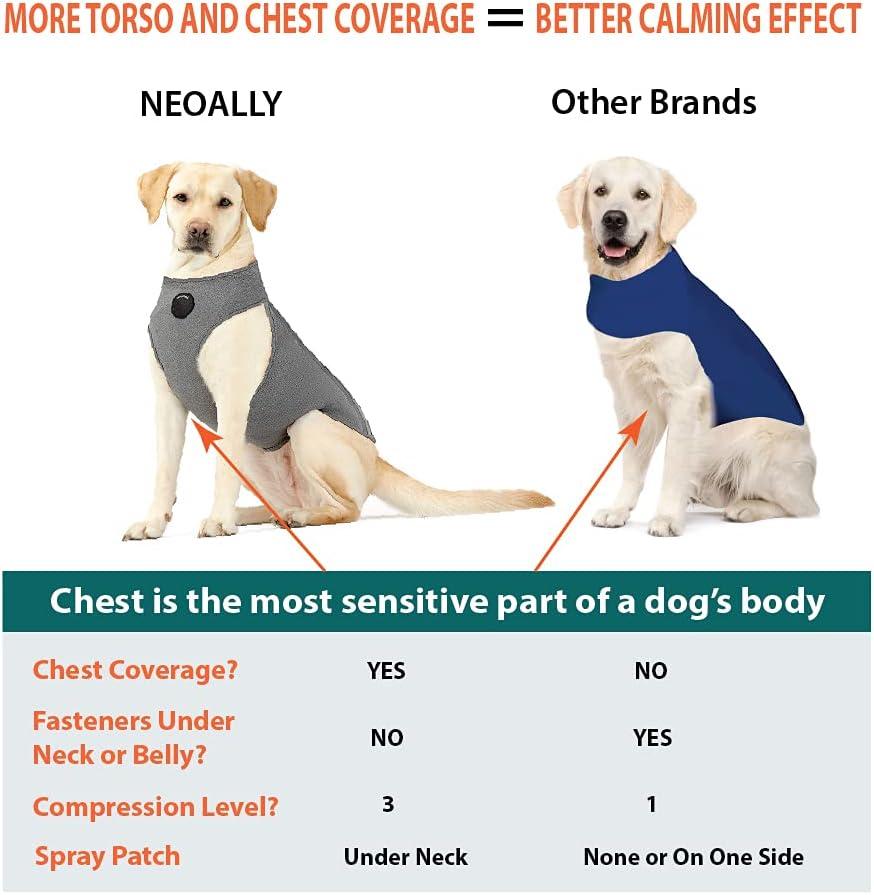 Neoally X-Large Dog Anxiety Calming Vest with Adjustable Compression ...
