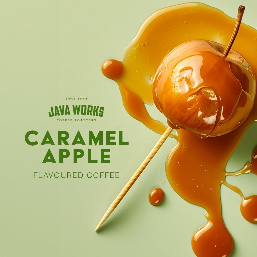Java Works Coffee - Caramel Apple Flavoured Coffee | 340 grams | Medium ...
