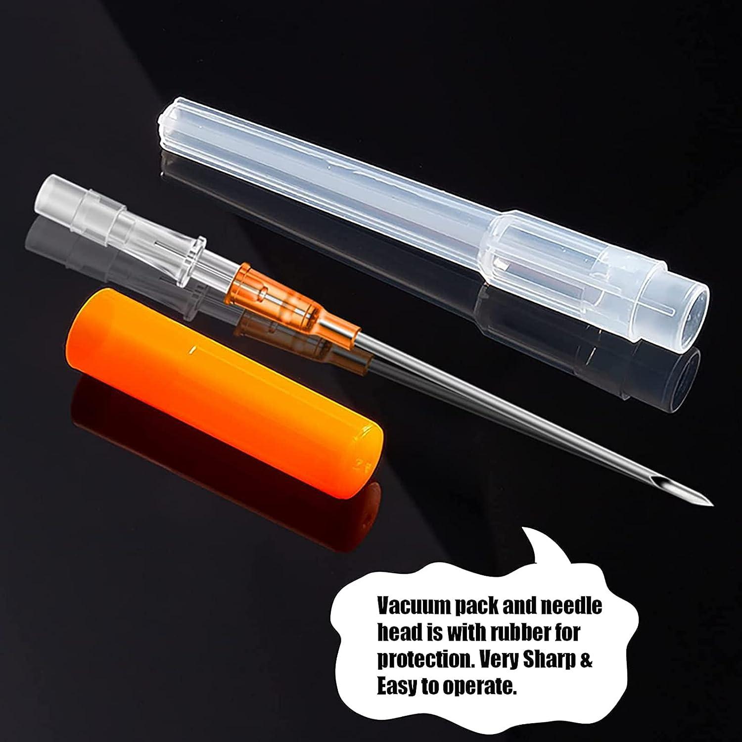 SOTICA 14G Catheter Piercing Needles - 50pcs Stainless Steel Hollow ...