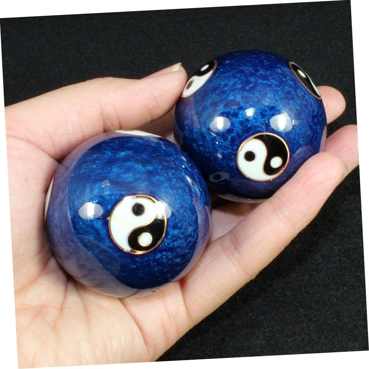 Lurrose Blue Enamel Gymnastics & Hand Massage Balls - Traditional ...