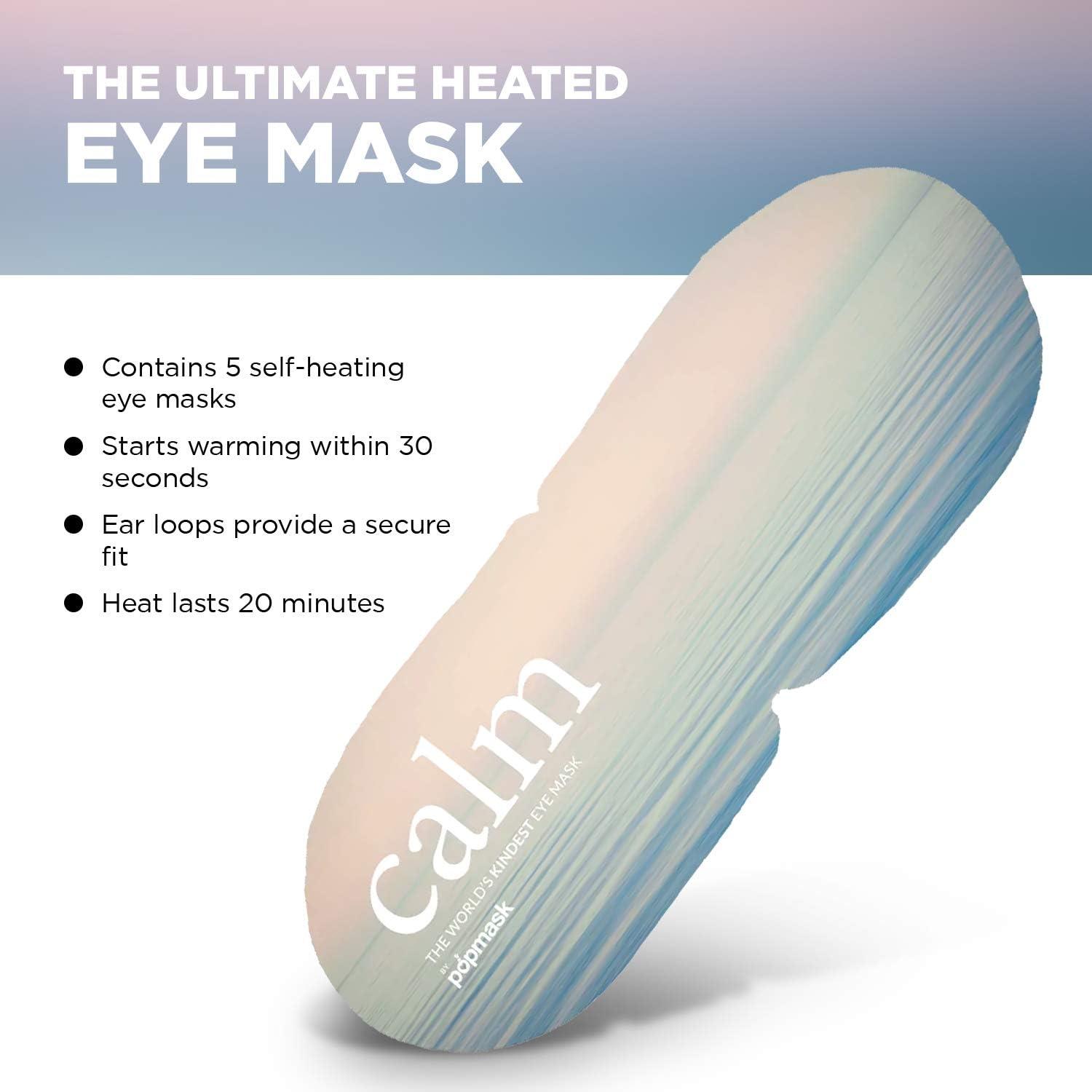 Popmask Calm Self Warming Eye Mask - Headache & Puffy Eyes Relief, Dry ...