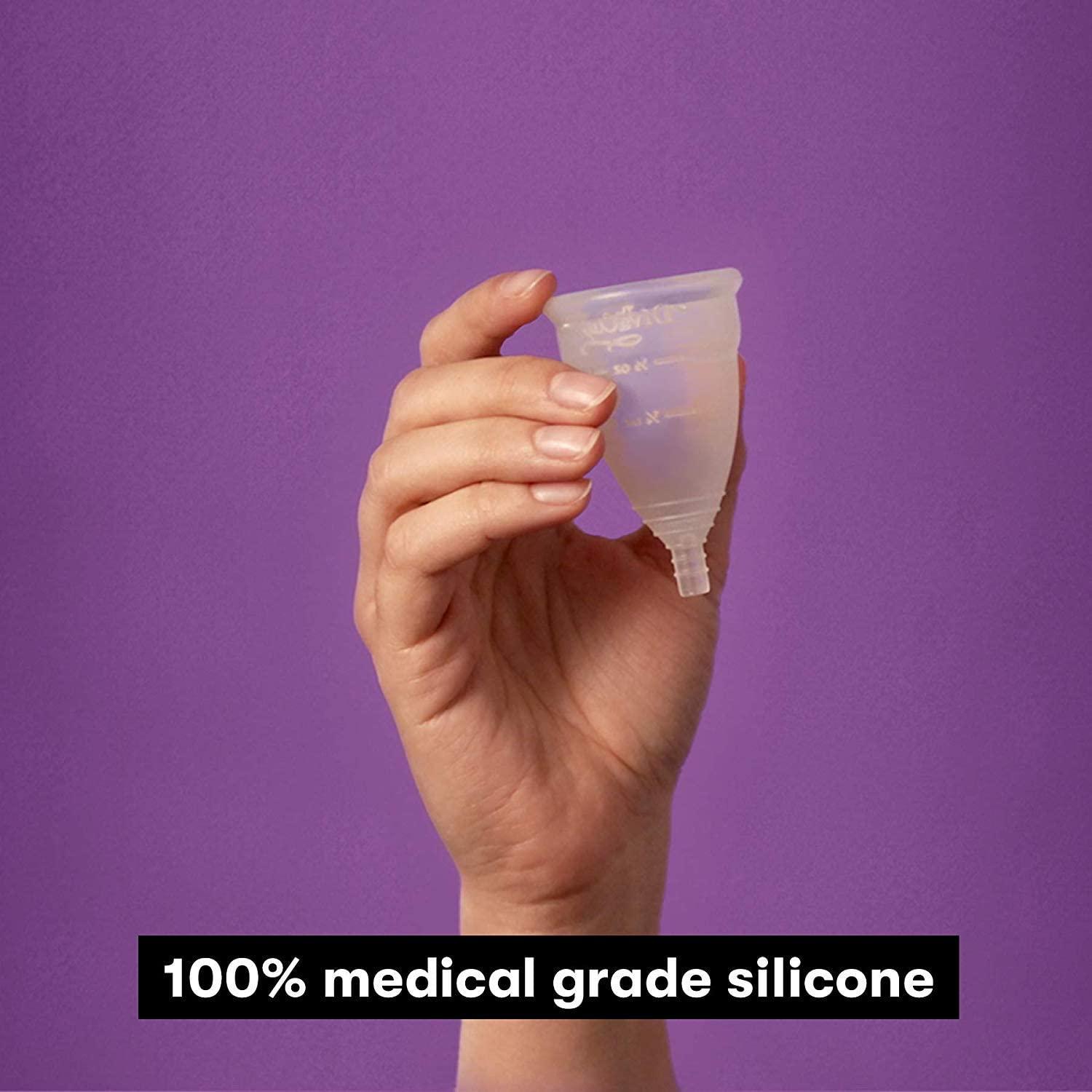 DivaCup Model 0 - BPA-Free Reusable Menstrual Cup | Leak-Free, Eco-Friendly Protection for 12 ...