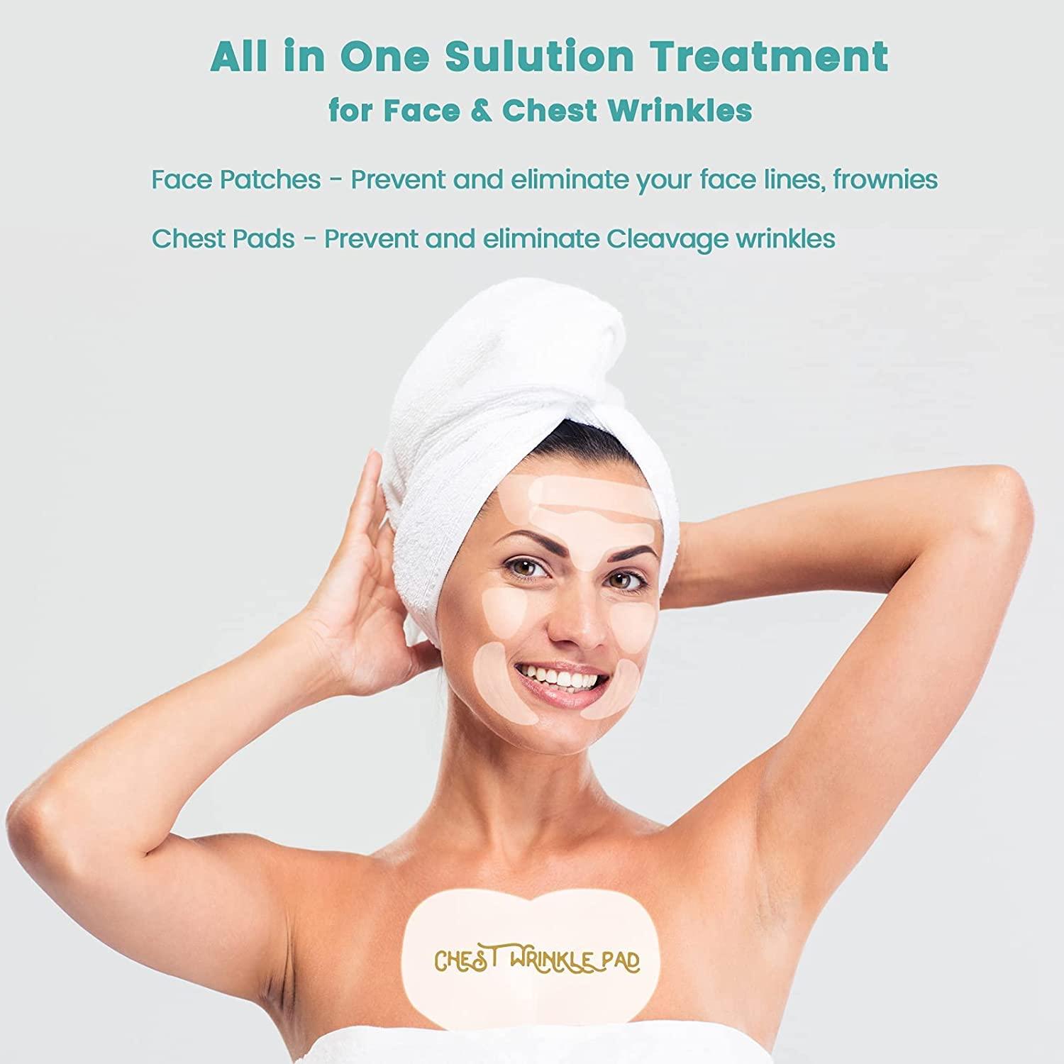 Facial Wrinkle Remover Strips - 256pcs Anti-Aging Patches & Chest Pad ...