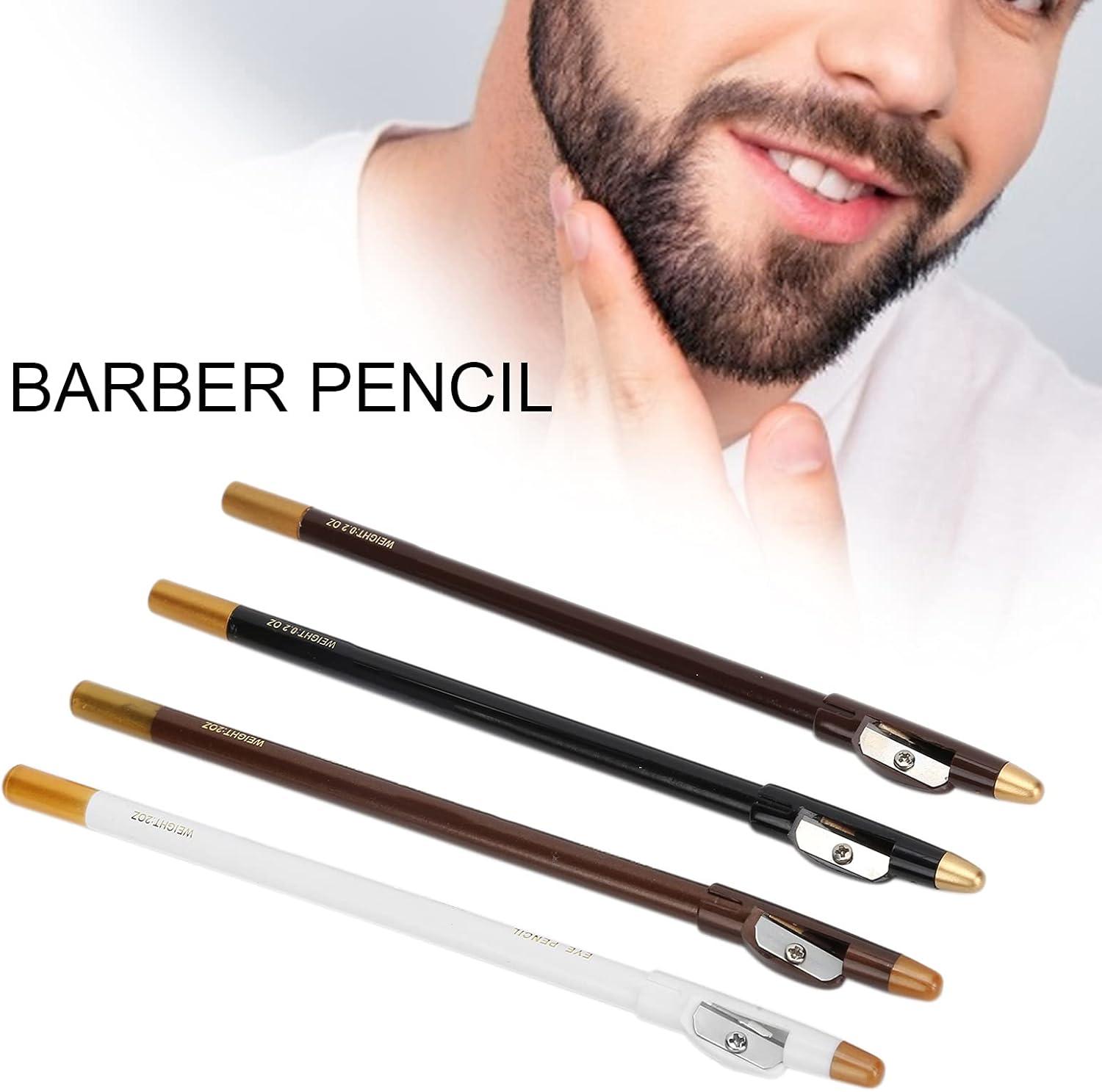 4 Pack Barber Pen - Precision Hairline & Beard Shaping Pencils | Ideal ...