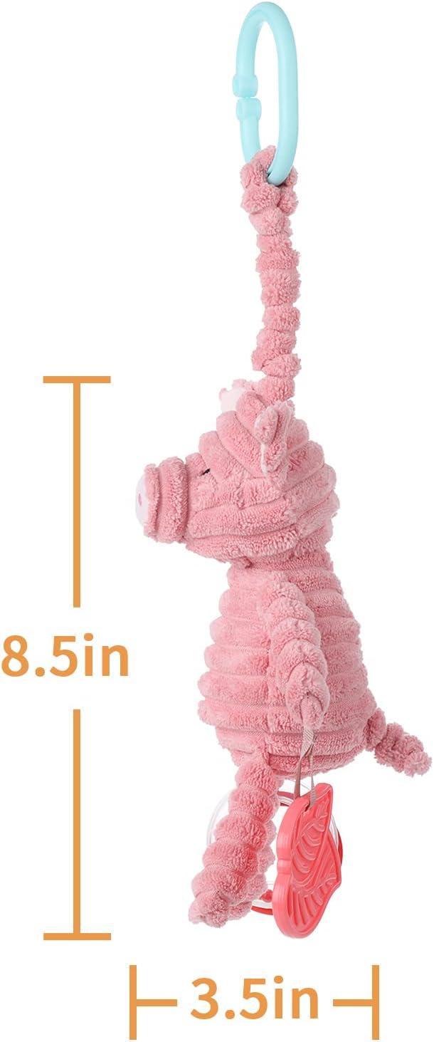 Apricot Lamb Baby Stroller & Car Seat Activity Toy | Plush Pig ...