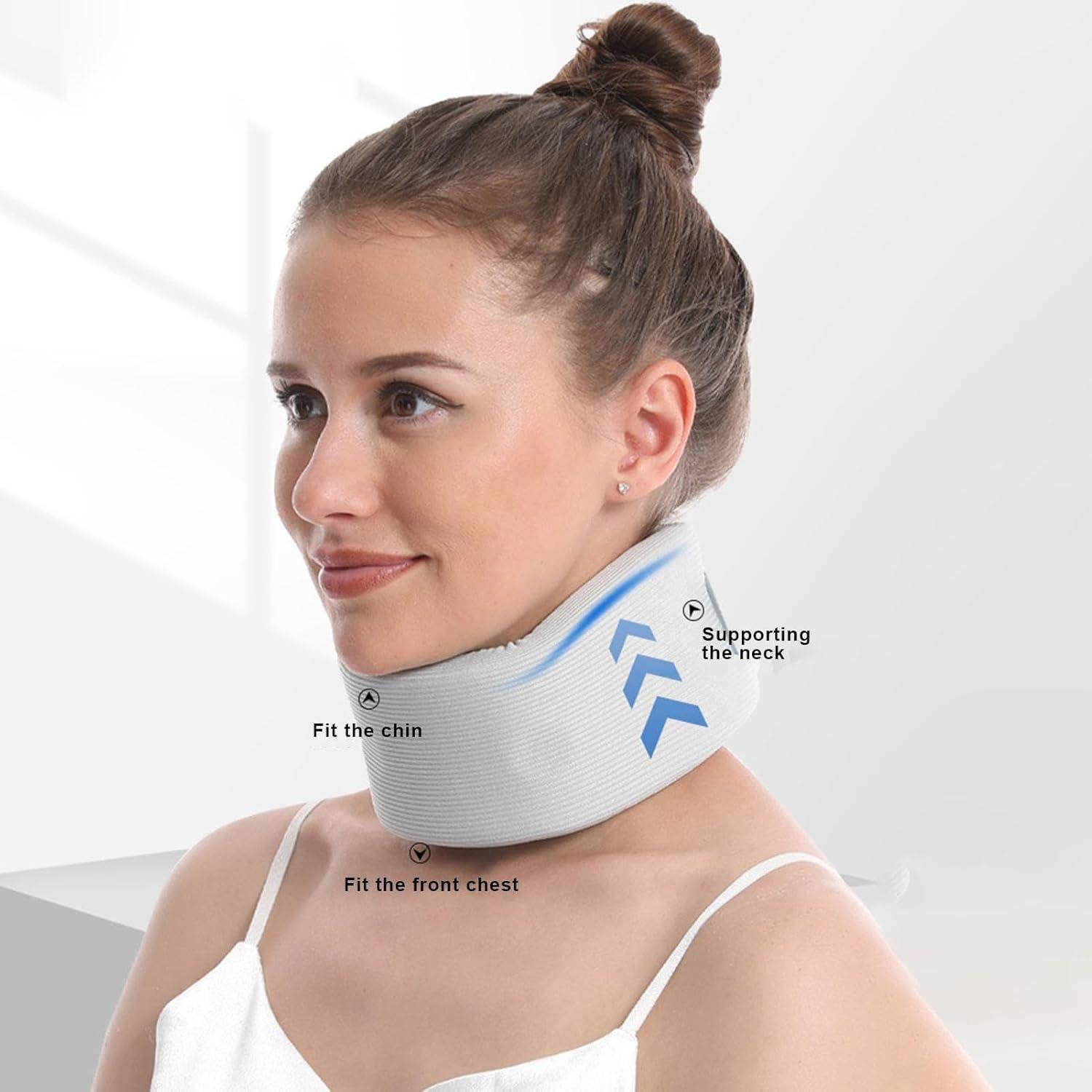 Rianpesn Adjustable Neck Support Collar | Breathable Contoured Neck ...