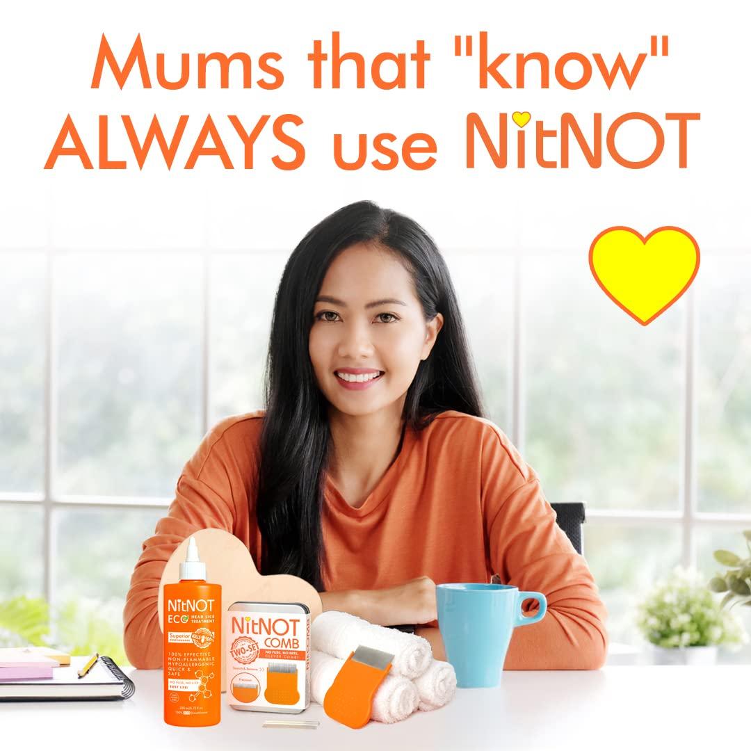 NitNOT Bundle: Head Lice Serum & Comb - As Seen on TV | Buy Now with ...