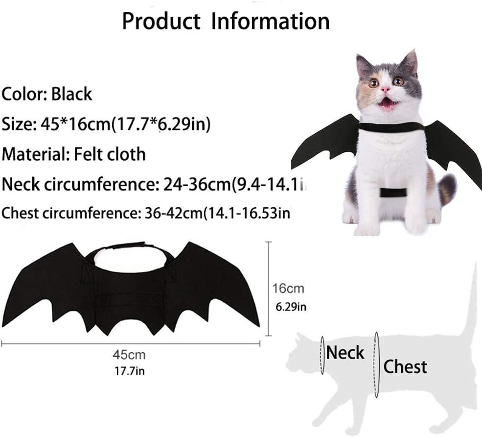 Pet Cat Bat Wings for Halloween Party Decoration Puppy Collar Leads ...