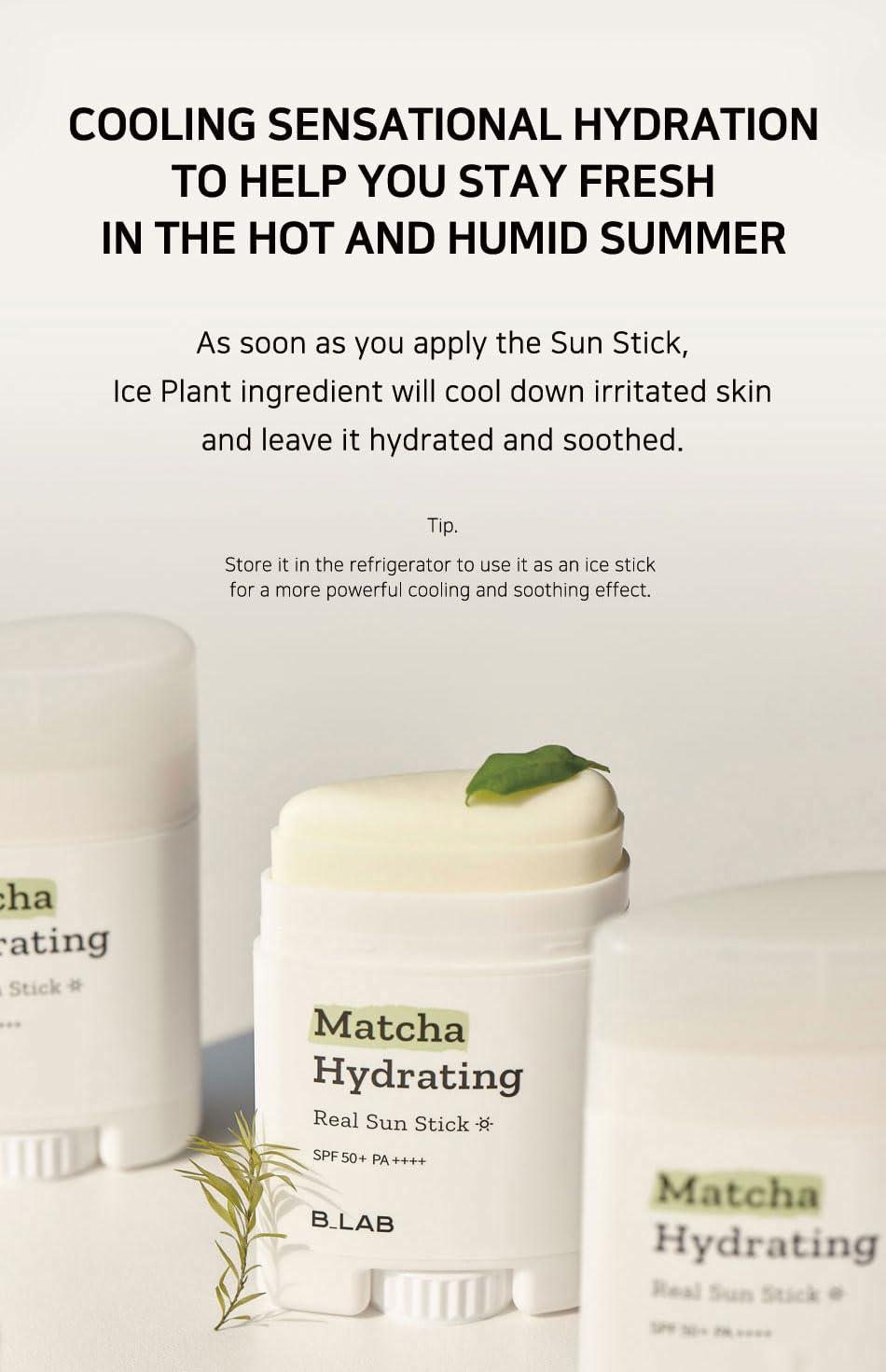 Matcha Hydrating Real Sun Stick 21g - SPF Protection & Moisture ...