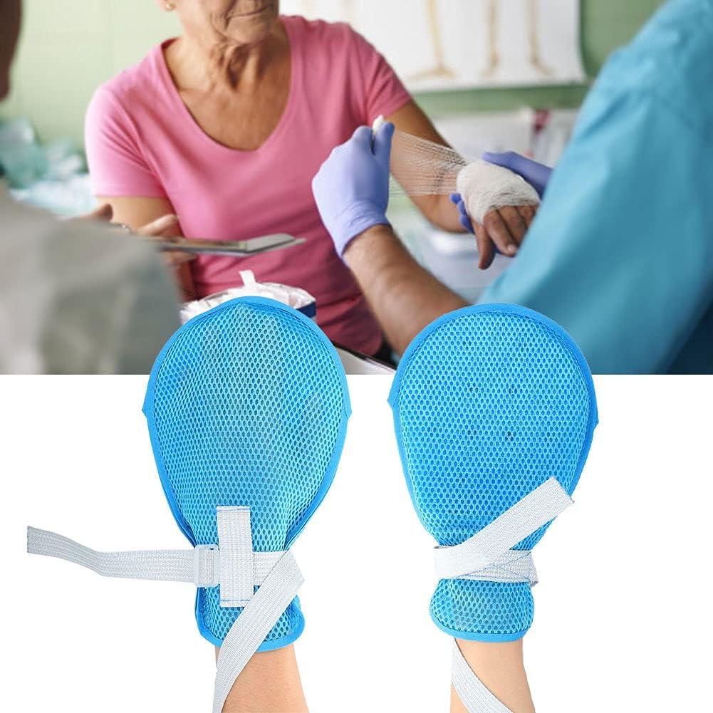 Buy Blue Restraint Mitts - Hand Fixed Finger Control Gloves for Safety ...