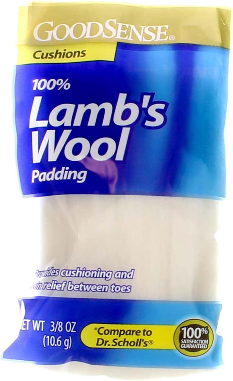 GoodSense Lambs Wool Padding 3/8 oz Bag - Premium Quality for Foot ...