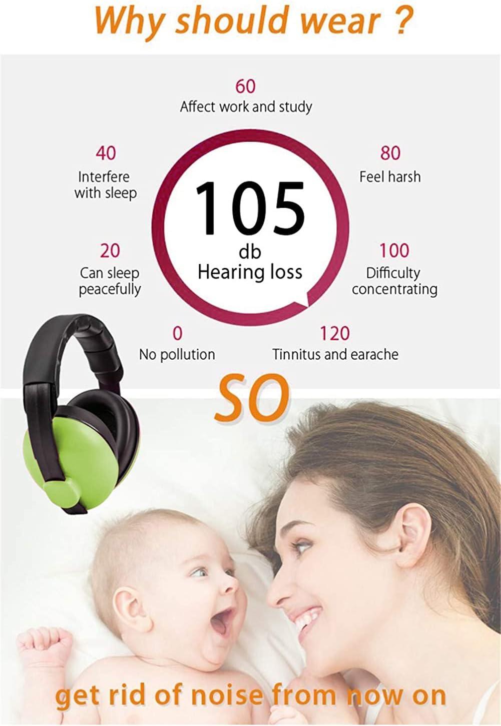 YANKUIRUI Ear Defenders Baby Noise cancelling headphones For Age 0 To 3 ...