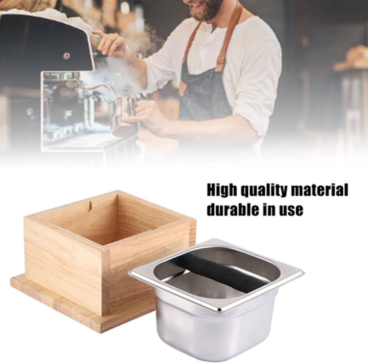 Natudeco Coffee Ground Container Multifunctional Stainless Steel Coffee ...