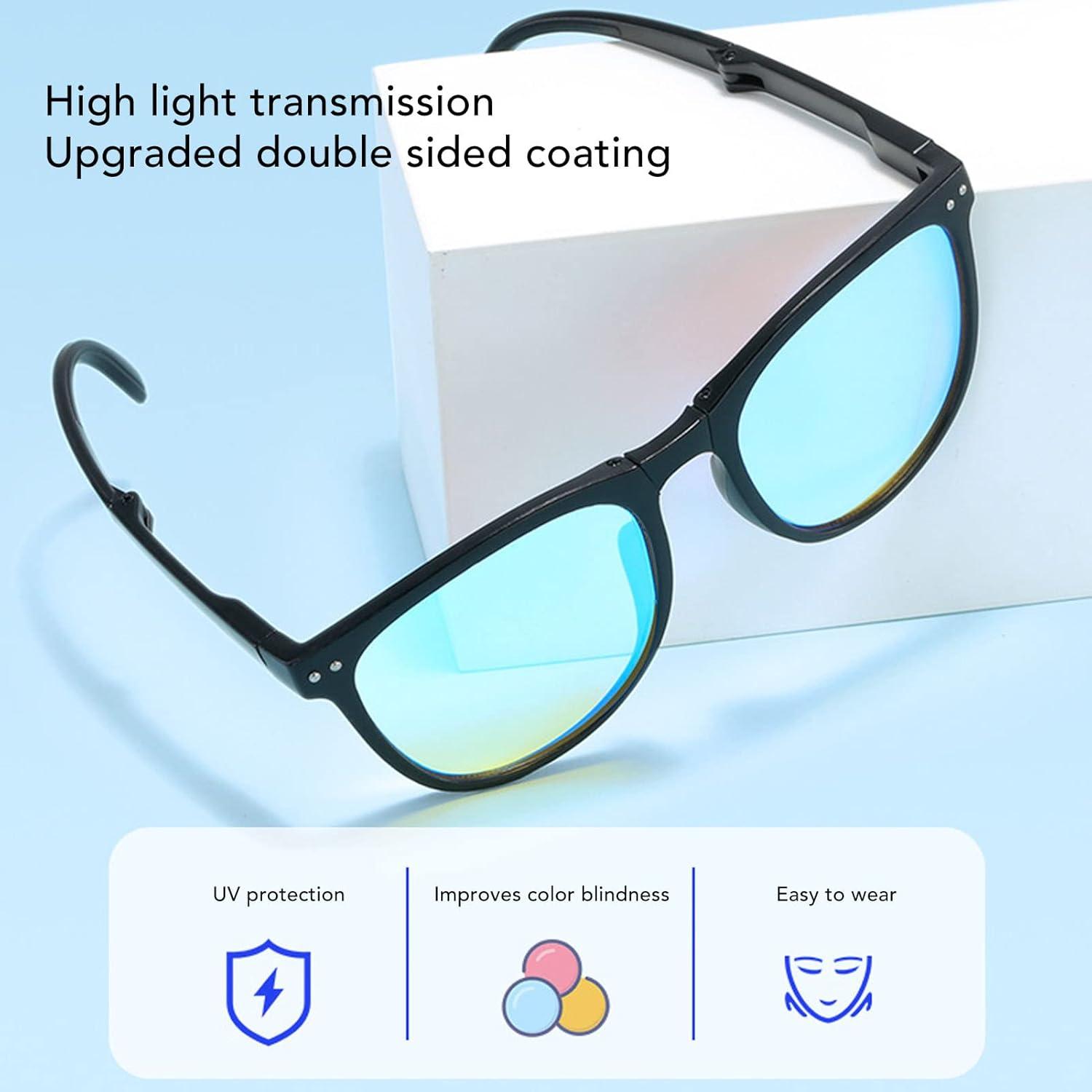 Color Blind Glasses - Portable Red-Green Goggles for Men & Women ...