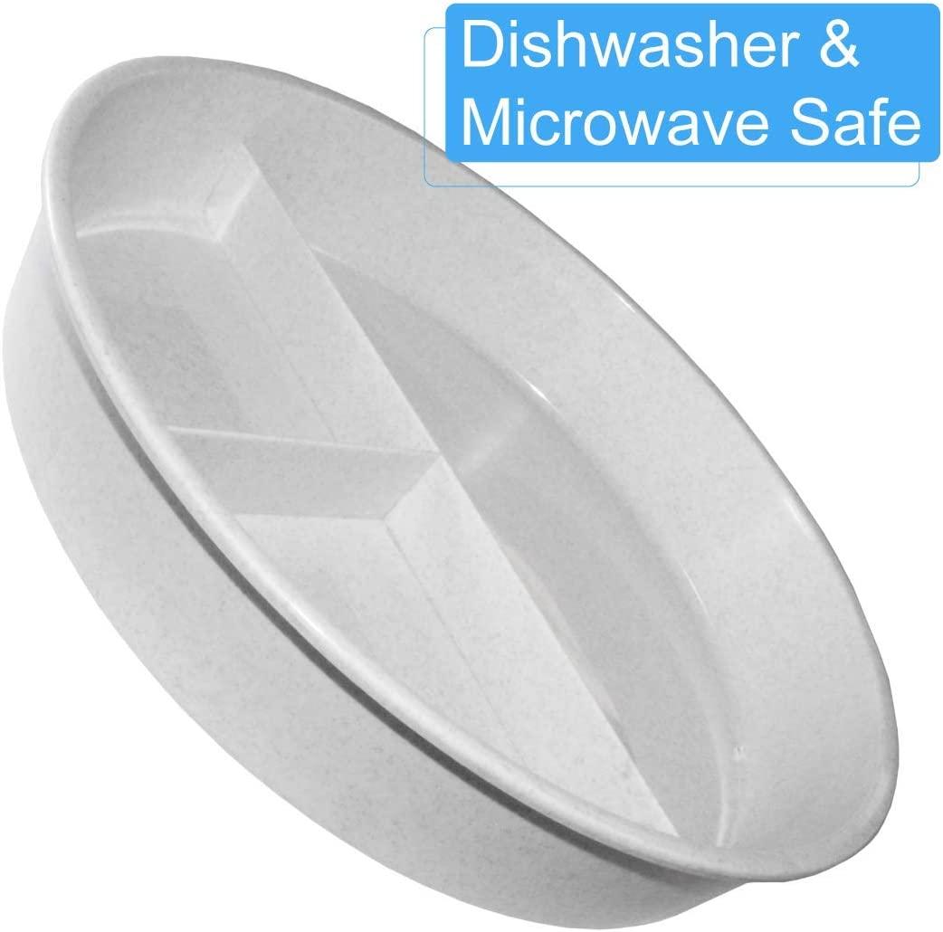 Rehabilitation Advantage High Sided Dish with Lid - Gray | Partitioned ...