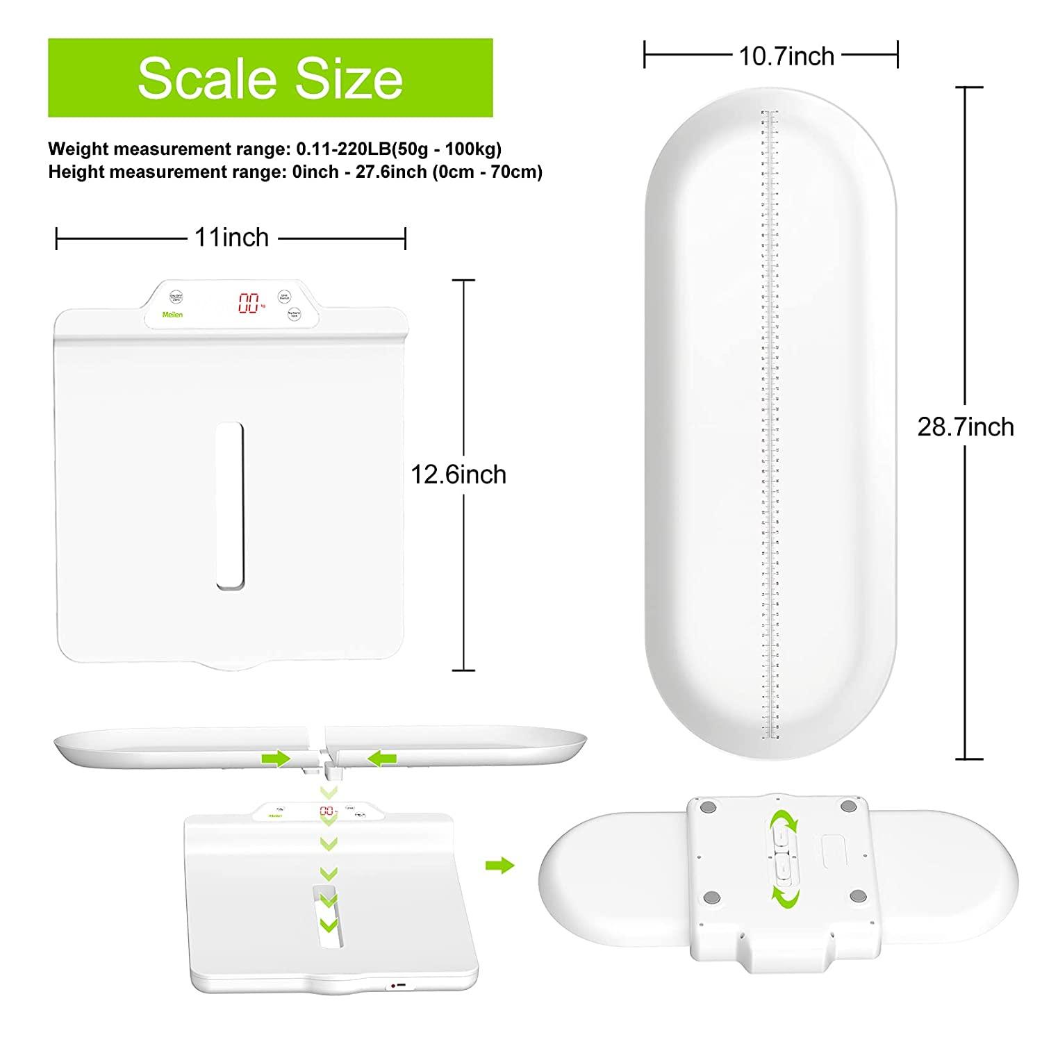 Bluetooth Baby Scale & Toddler Scale - 2 in 1 Multifunctional with ...