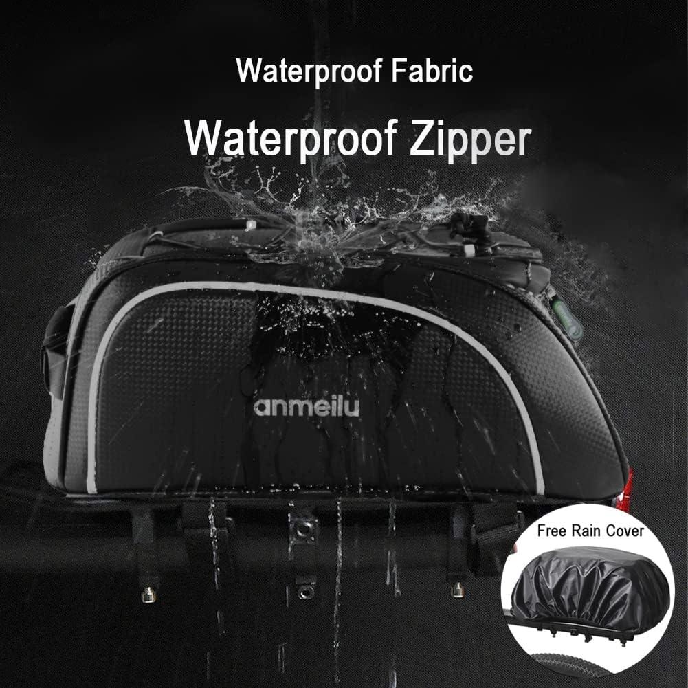 7L Waterproof Bike Rack Bag for Commuter and Electric Biking | Rear ...