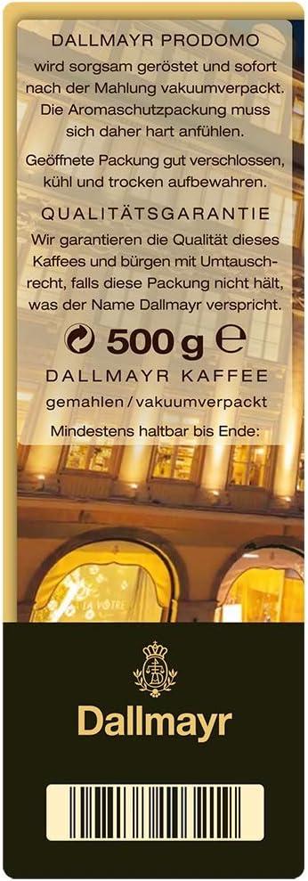 Dallmayr Prodomo Original German Roast Ground Coffee 500g - Premium ...