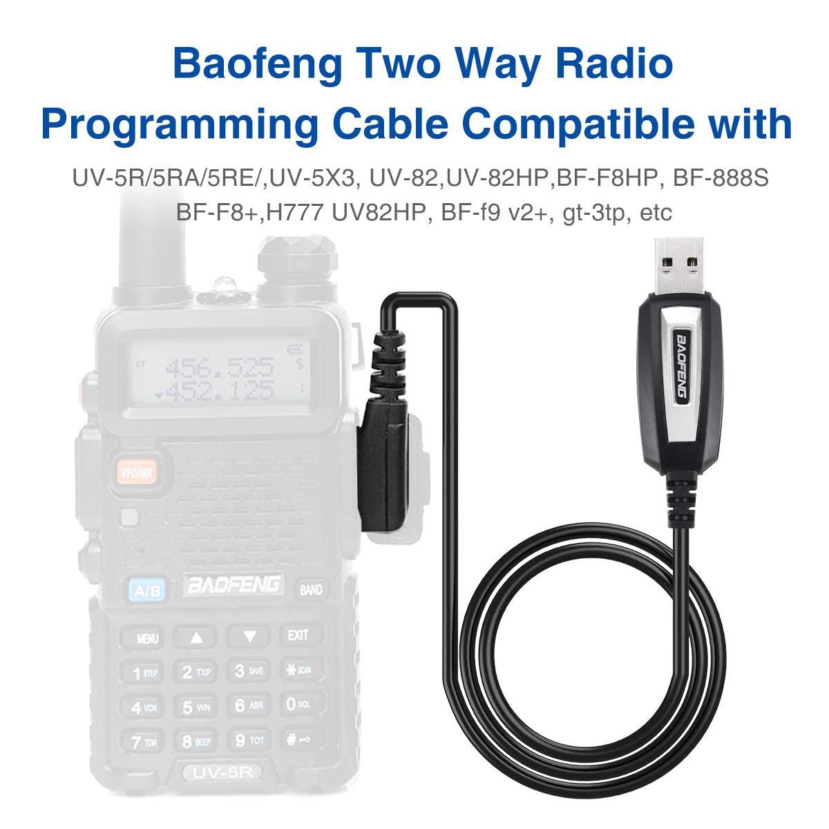 Baofeng USB Programming Cable CH340 Chip for GMRS Radio Two Way Radio ...
