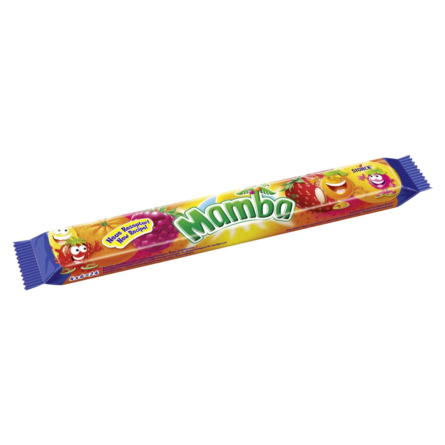 Buy Mamba Chewy Candies - 24 x 4 Sticks | Delicious Fruit Flavors ...
