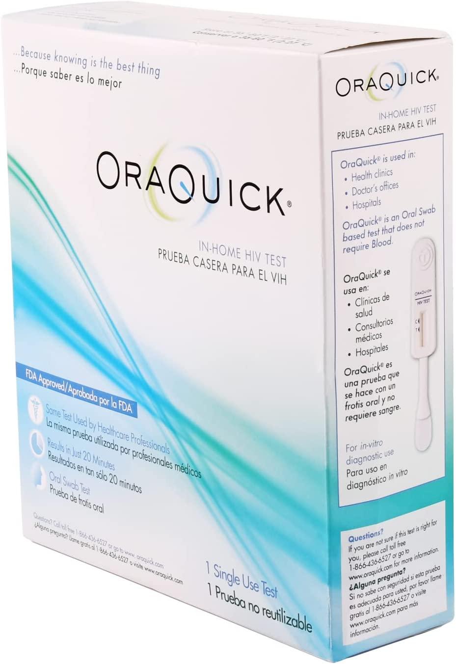 Oraquick HIV Test at Home - 1 Count Pack | Fast & Reliable Testing ...