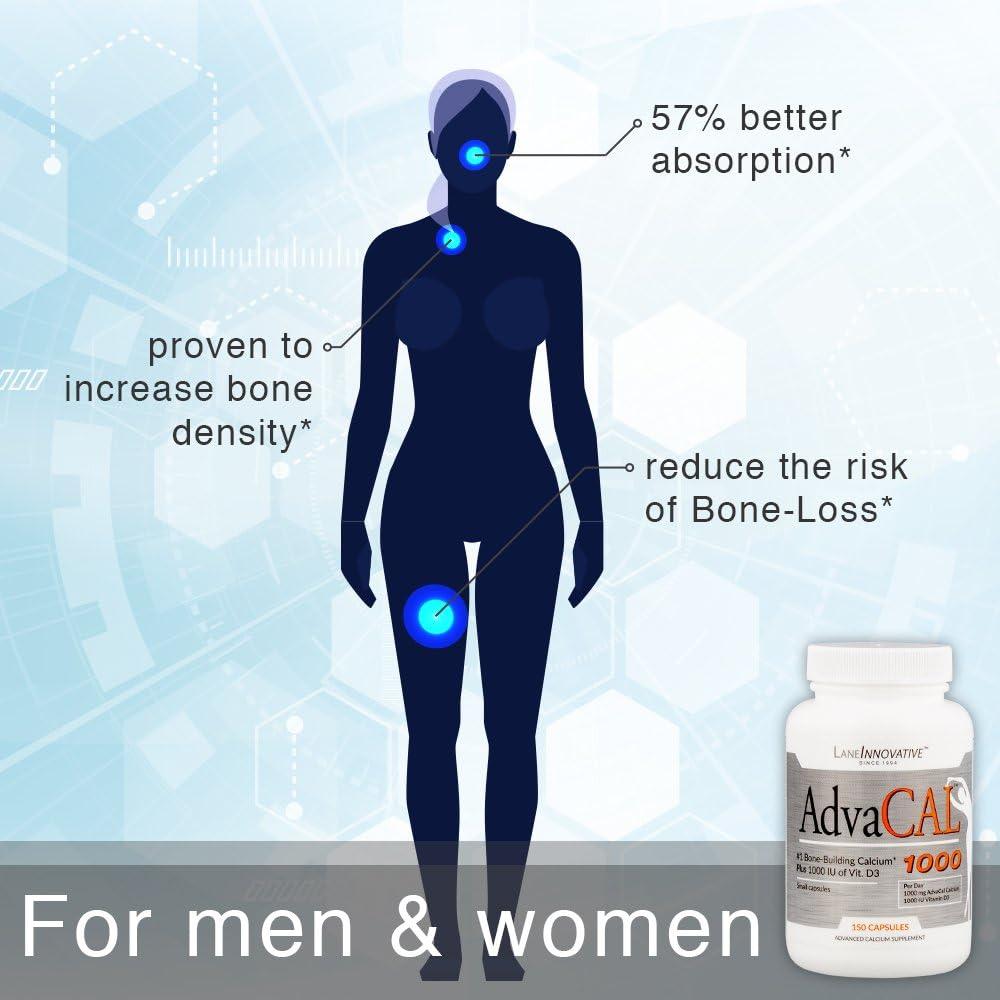 AdvaCAL 1000 Advanced Calcium Supplement - 150 Easy-to-Swallow Extra ...