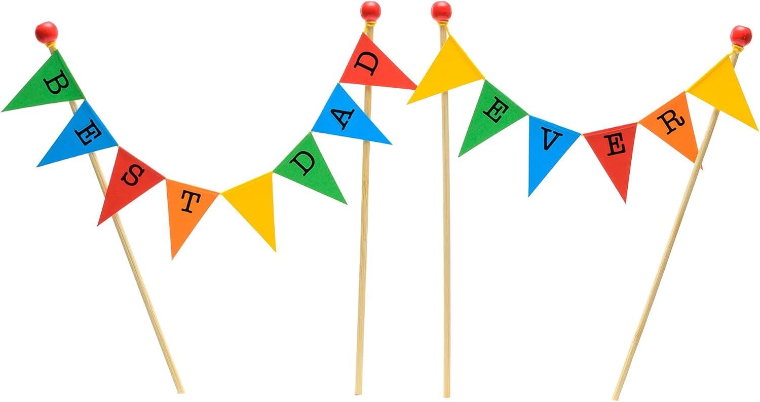 amazing buntings-Best Dad Ever-Cake Bunting Topper-Father's Day ...