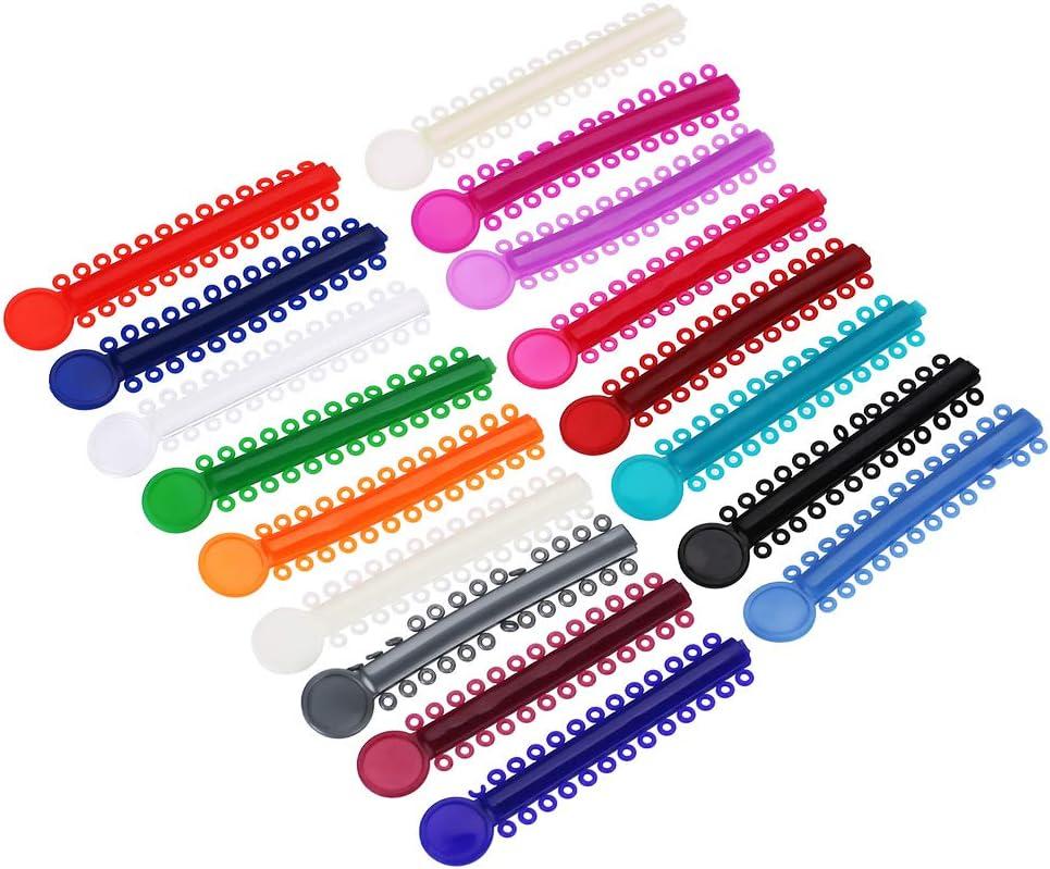 Orthodontic Leaf Bandage - 40 Multicolored Bands for Tooth Correction ...