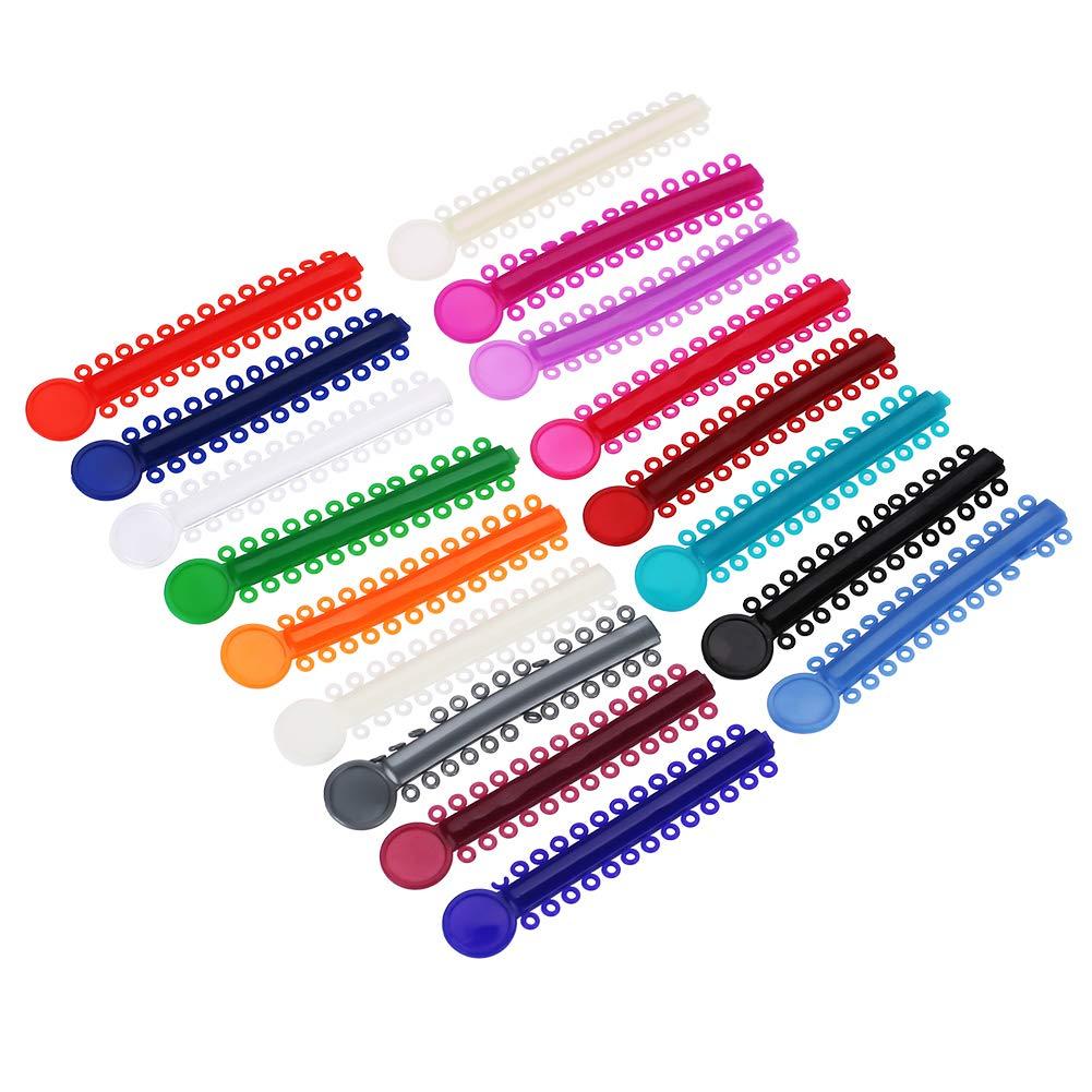 Buy Elastic Rubber Bands for Teeth - 40 Colors - Orthodontic Ligatures ...