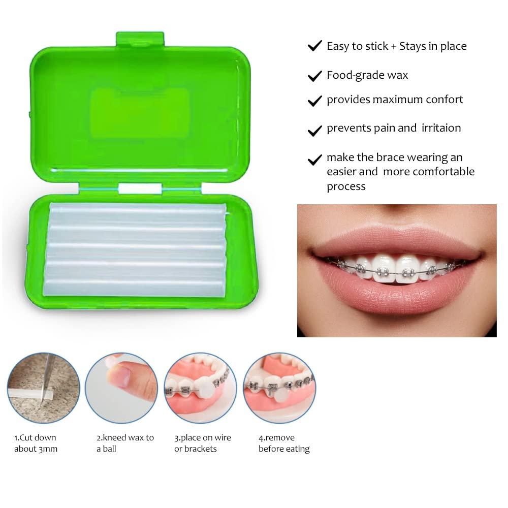 Orthodontic Oral Care Kit - 2x Portable Travel Kit for Interdental ...