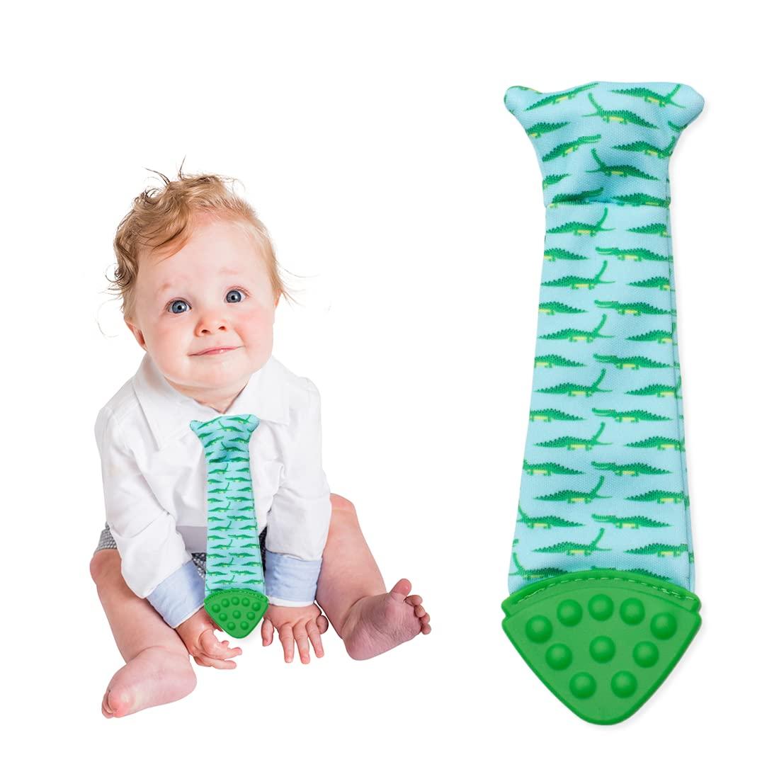 Tasty Tie Teething Tie: 3-in-1 Clip-on Baby Tie - Crinkle Toy ...