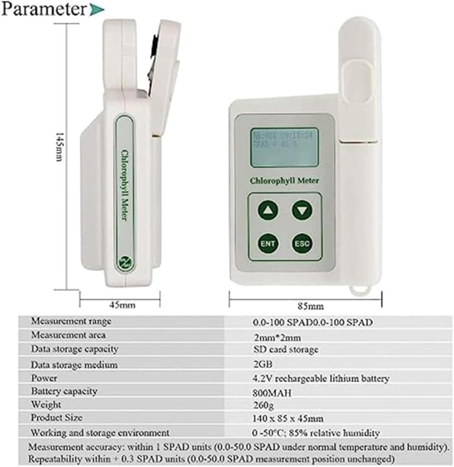 Chlorophyll Detector Plant Chlorophyll Tester Digital Test Meter with ...
