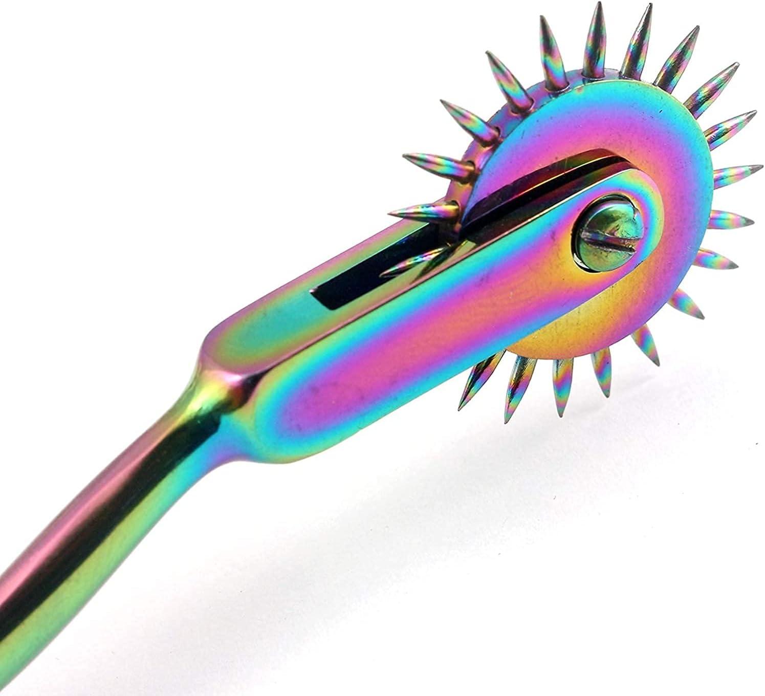 Stainless Steel Fun Guru Wartenberg Neuro Pinwheel - Rainbow Colors ...