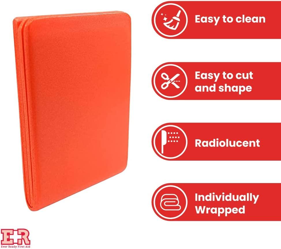 Ever Ready First Aid Padded Aluminum Splint 4.25 x 24 - Waterproof (3 ...