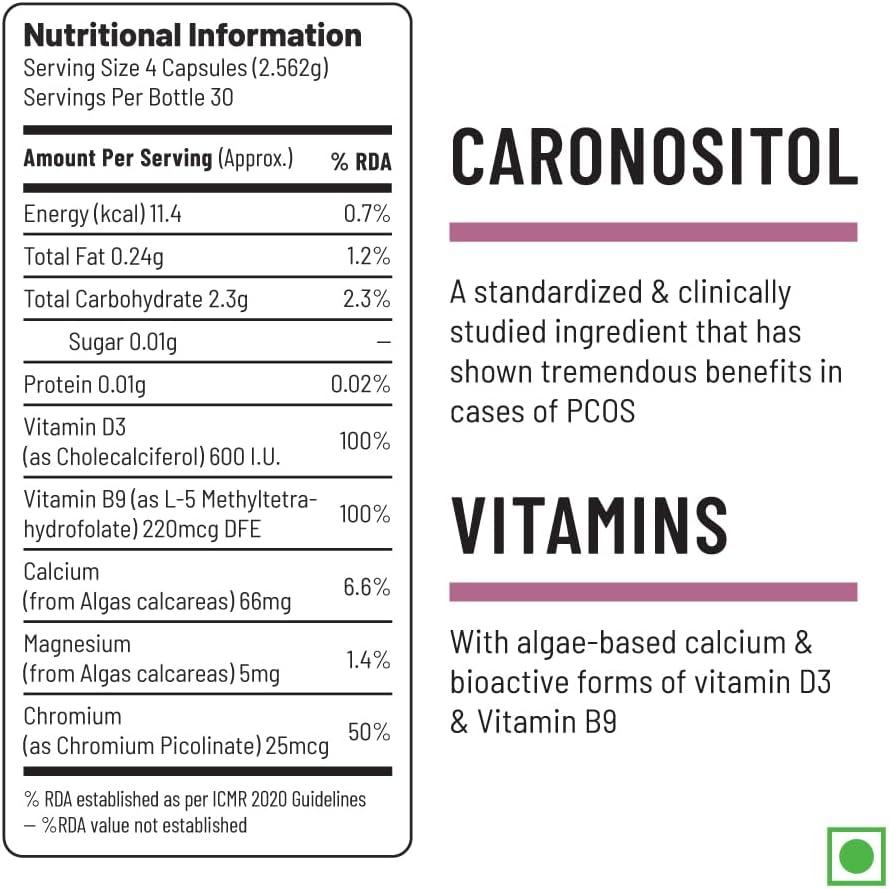 Unived PCOS Management - 2000mg Myo-Inositol & 50mg D-Chiro-Inositol ...