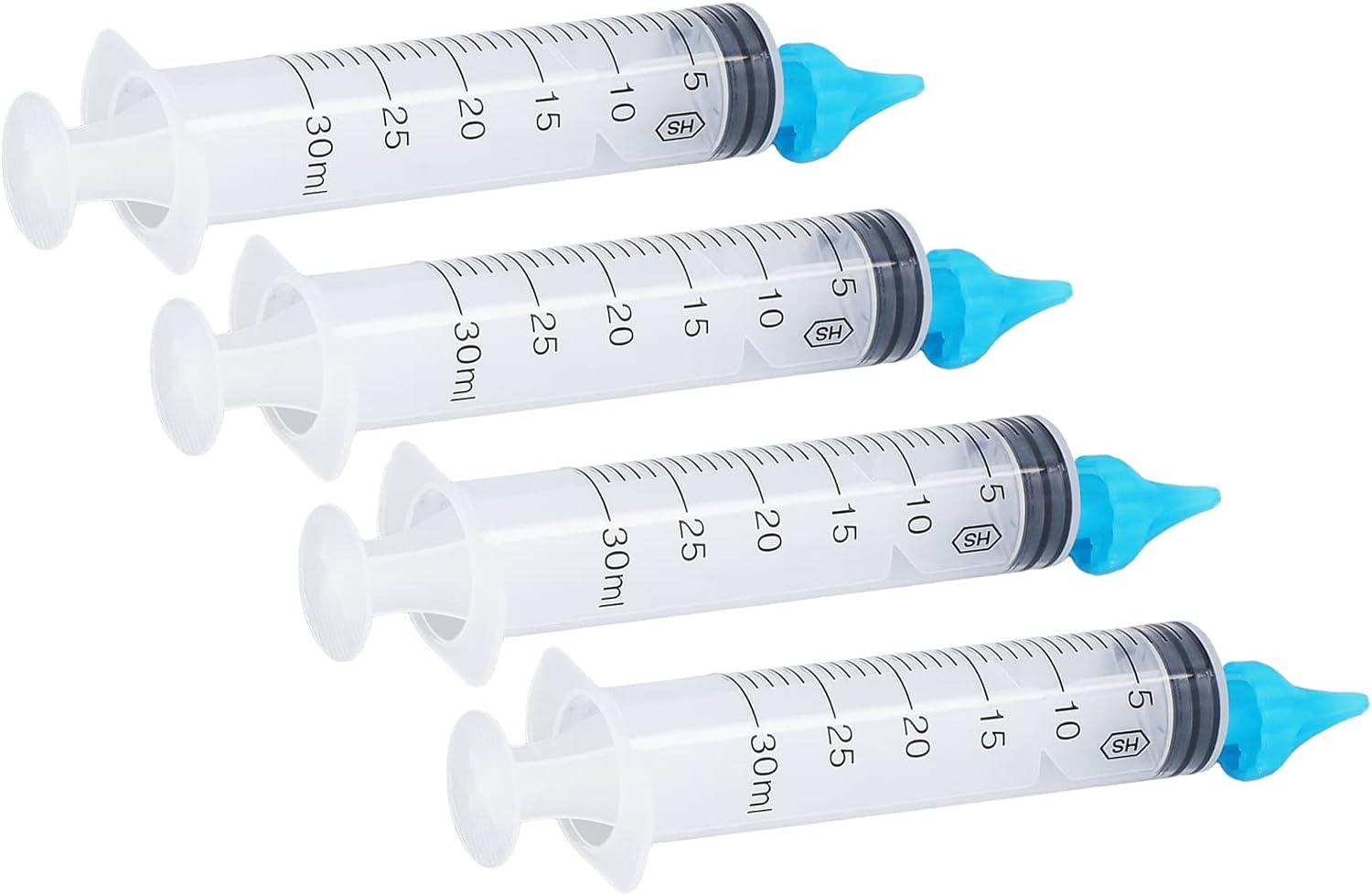 Extended Head Ear Syringe Set - Portable Wax Remover - 20ml & 30ml ...