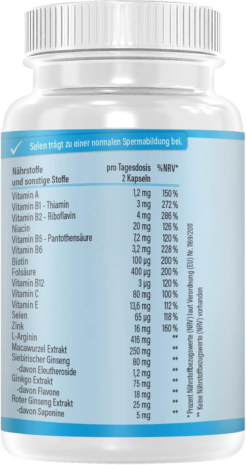 Vihado 4men 2.0 Extra Strong Capsules - High Dose L-Arginine Maca ...