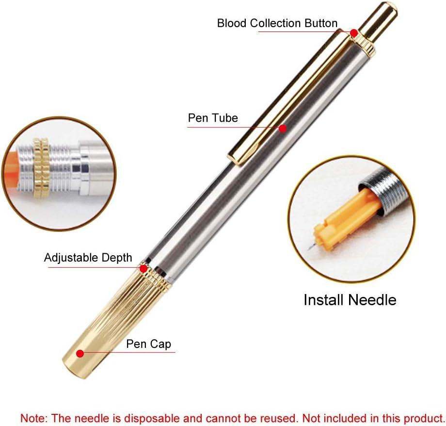 Stainless Steel Automatic Blood Lancing Pen - Adjustable Rebound ...