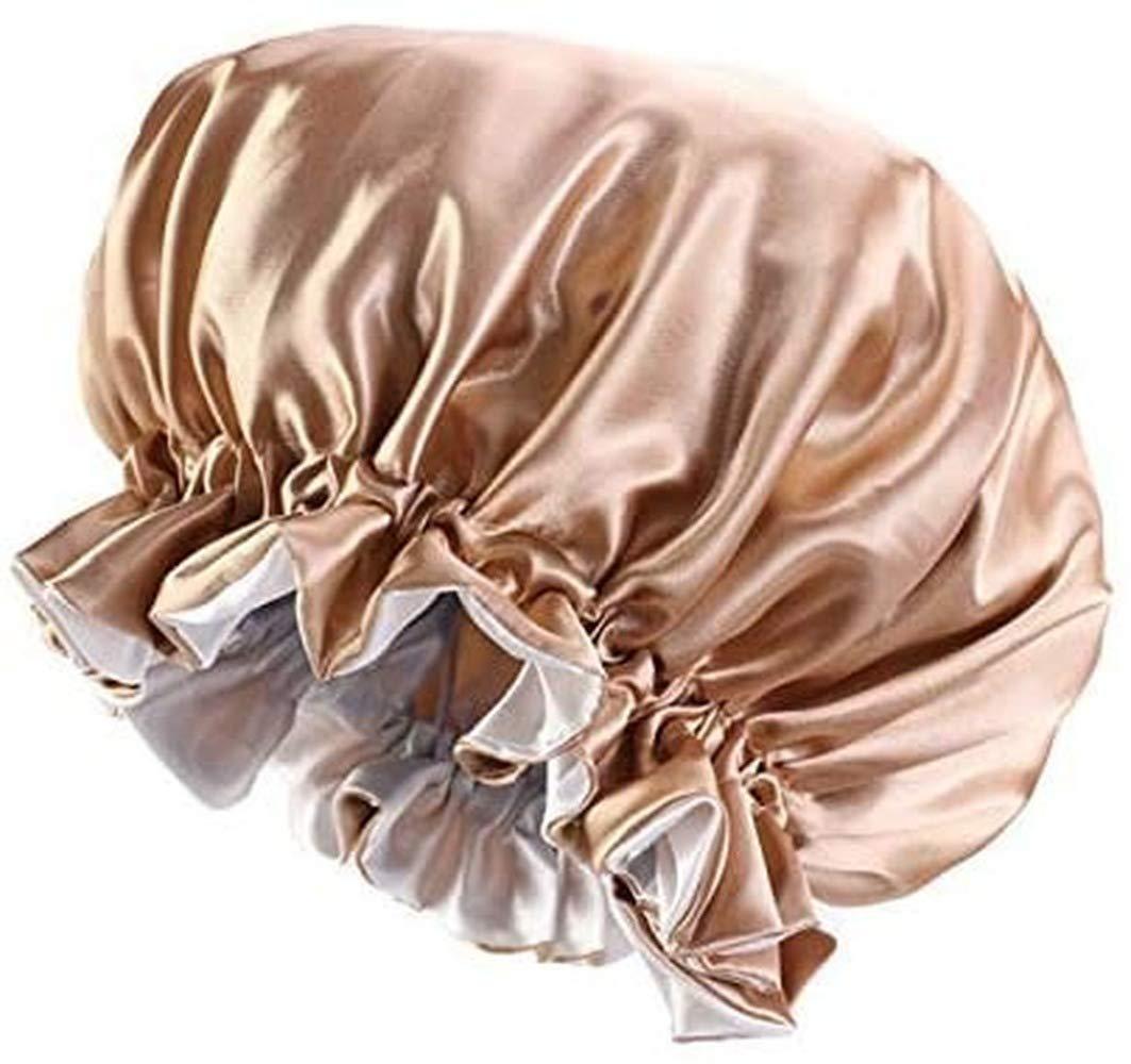 Parent-Kid Satin Bonnet Set - Double Layer Reversible Sleep Cap in ...