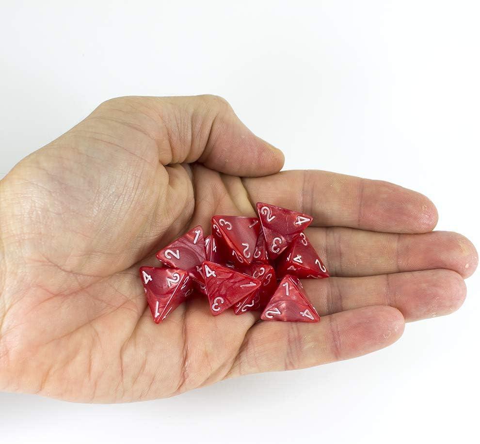 Paladin Roleplaying Red D4 Dice - 10D4 Healing Potion Set | Buy Now ...