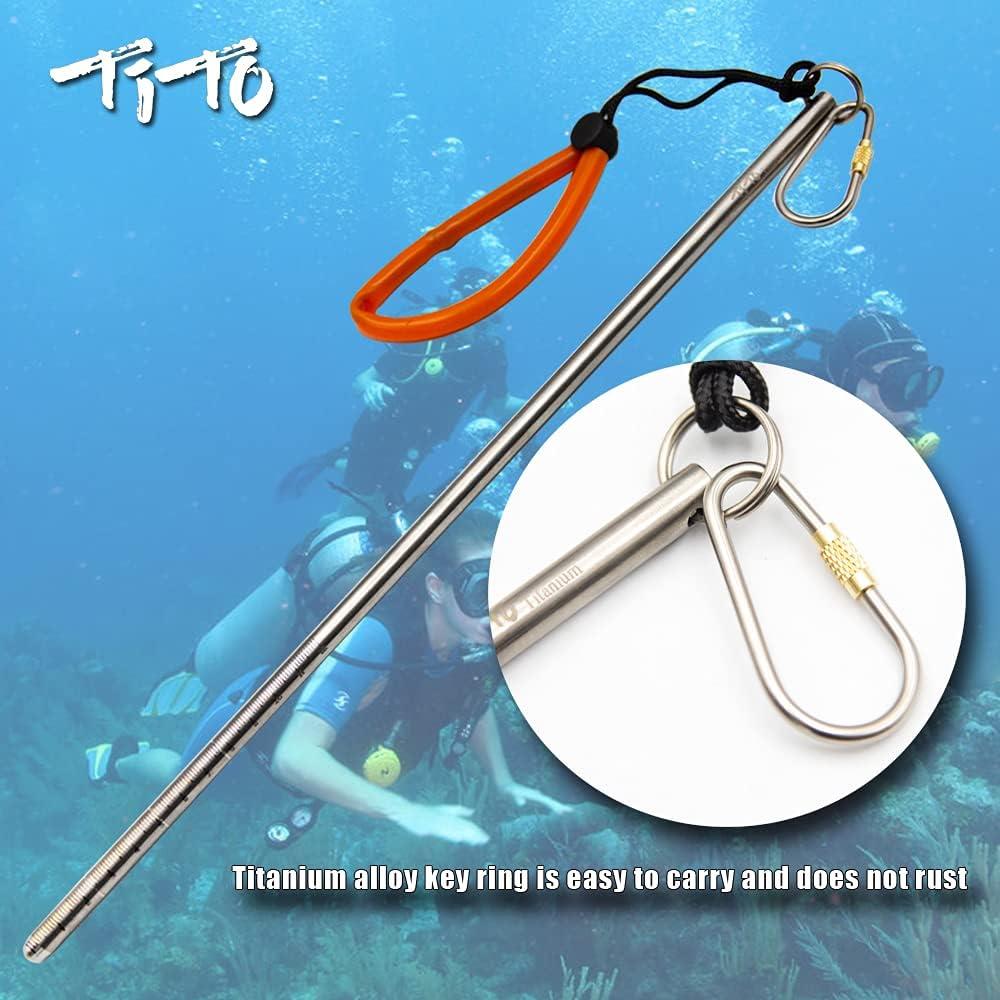 TiTo Titanium Scuba Diving 14''/35cm Titanium Alloy Lobster Tickle ...