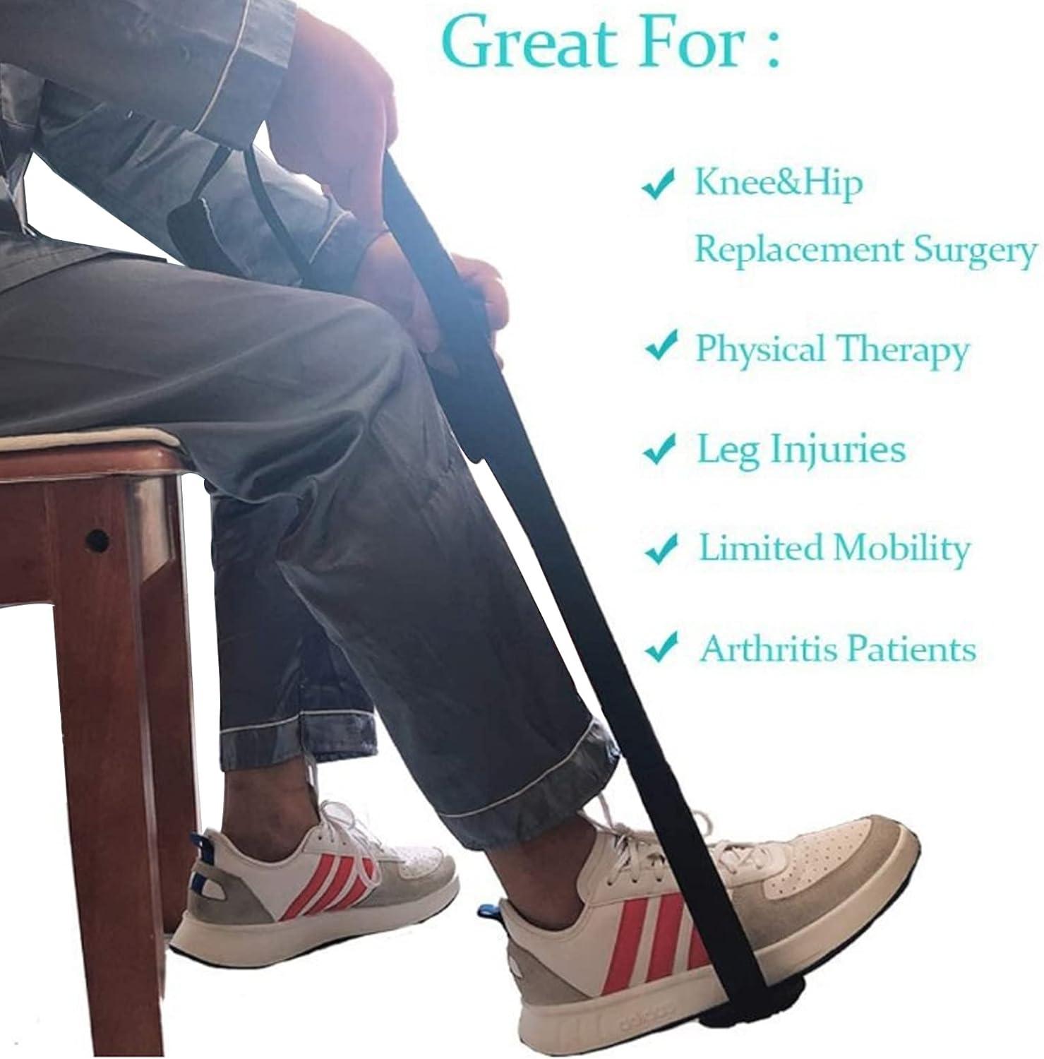 Leg Lifter Strap Foot Lifter & Hand Grip Mobility Lift Leg Raiser Aids ...