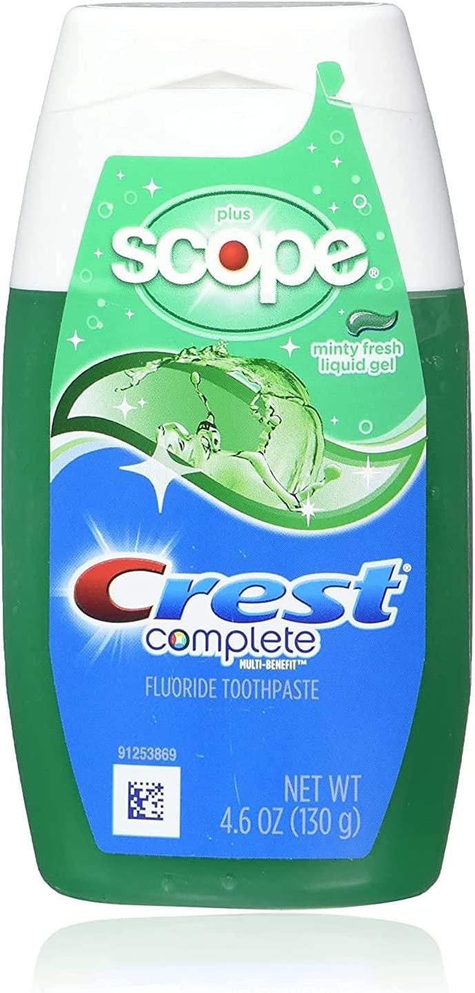 Crest Complete Whitening + Scope Tartar Control Toothpaste 4.6oz ...