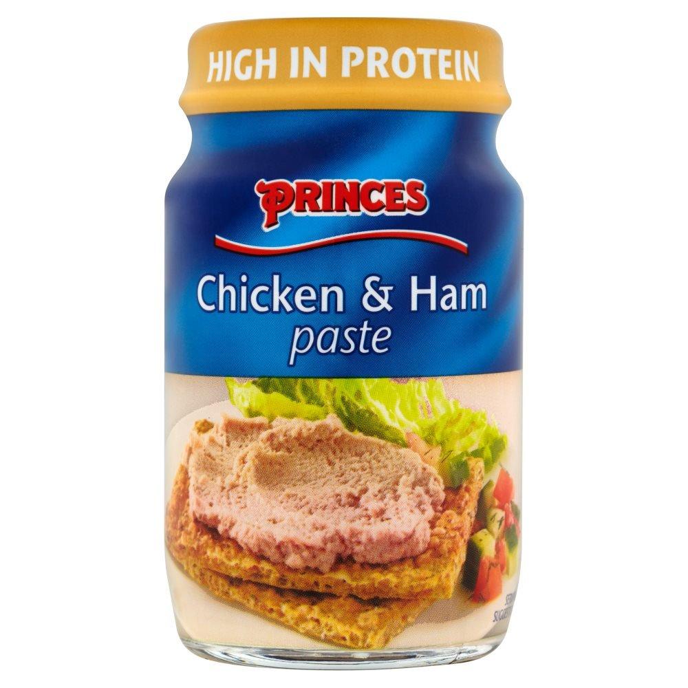 Princes Chicken & Ham Paste 75g x 8 - Delicious Savory Spread Multipack ...
